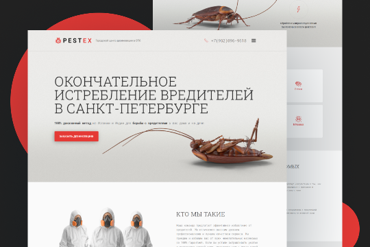 PestEx – Landing Page for Pest Control Services - Webflow